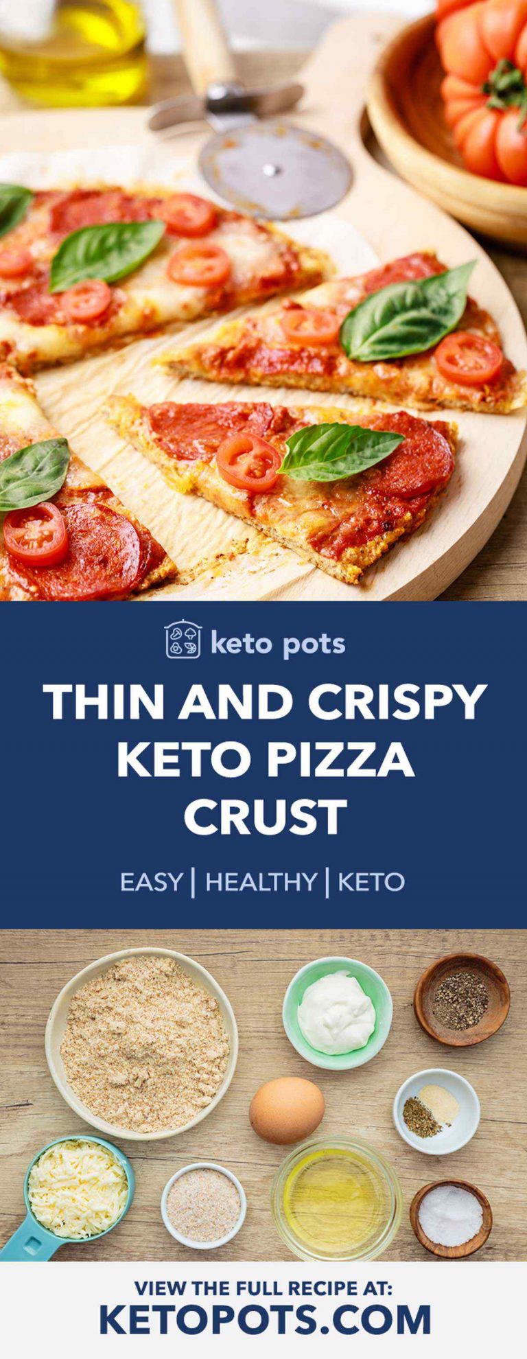 Thin And Crispy Keto Pizza Crust Recipe Low Carb Keto Pots