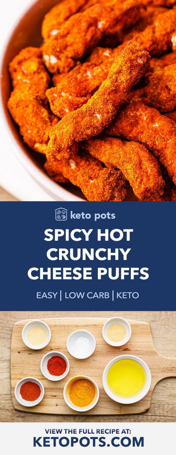Homemade Keto Hot Cheetos (High Protein, Low Carb) - Keto Pots